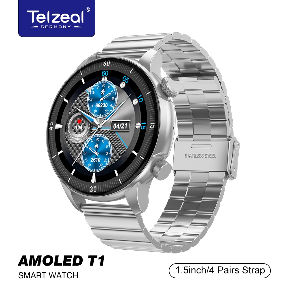 قیمت و خرید ساعت هوشمند Telzeal مدل AMOLED T1 | نوریس واچ