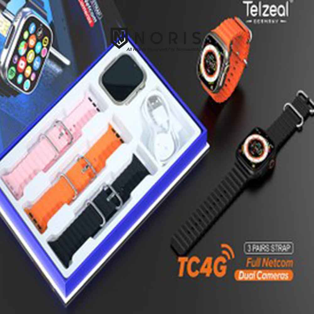 قیمت و خرید ساعت هوشمند سیم کارت خور و دو دوربین Telzeal TC4G | نوریس واچ